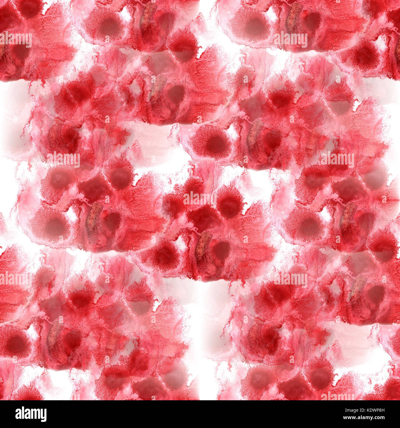 seamless watercolor red artist Mural wallpaper texture of handm Stock ...