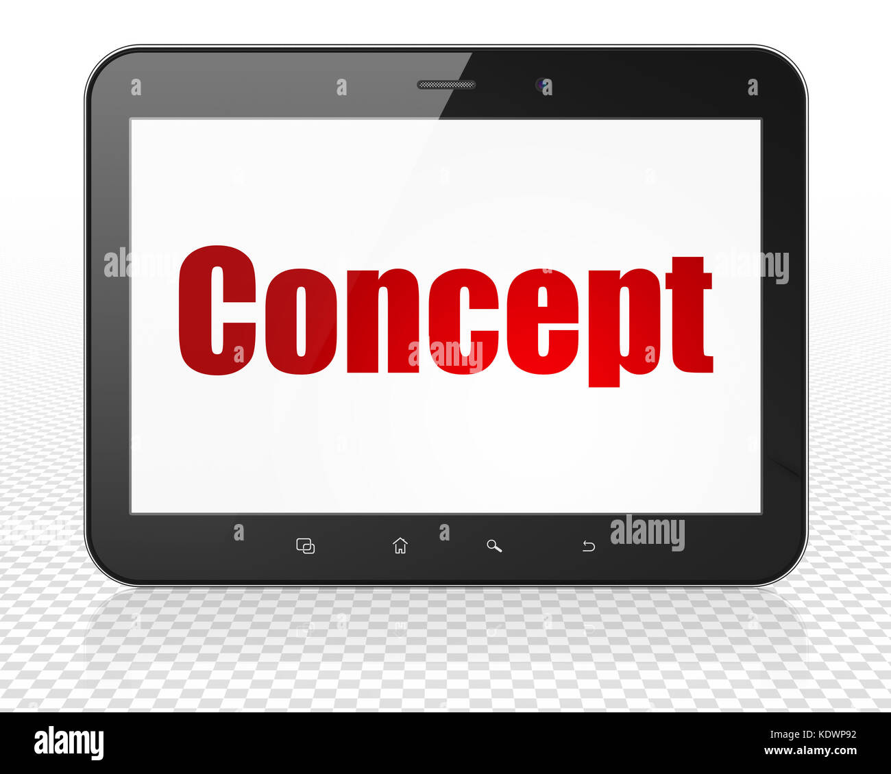 Advertising concept: Tablet Pc Computer with Concept on display Stock ...
