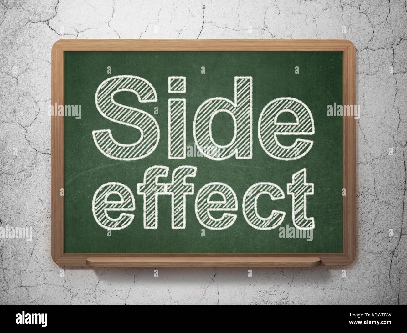 Healthcare concept: Side Effect on chalkboard background Stock Photo ...