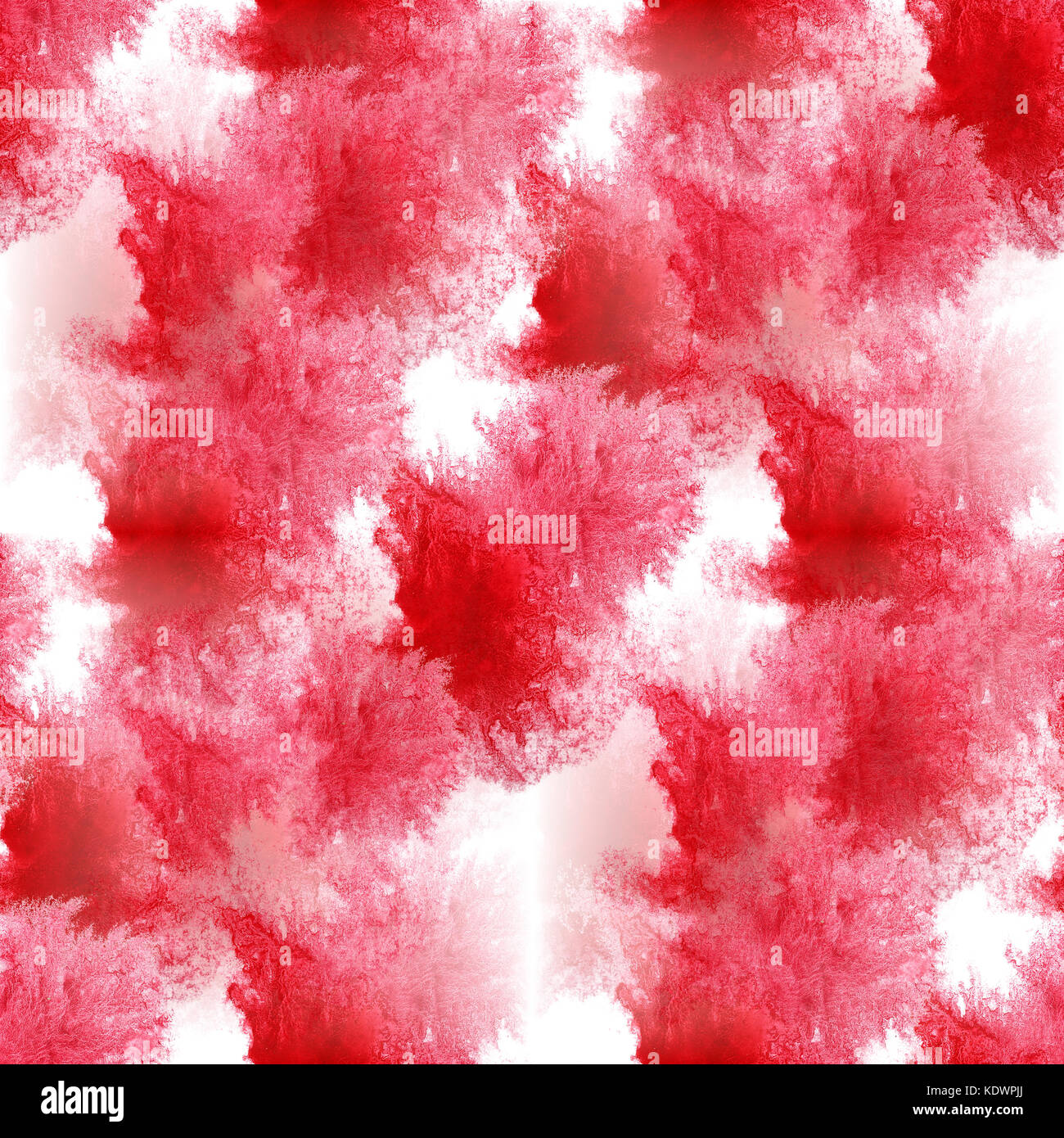 seamless red, white pattern background wallpaper handmade waterc Stock ...