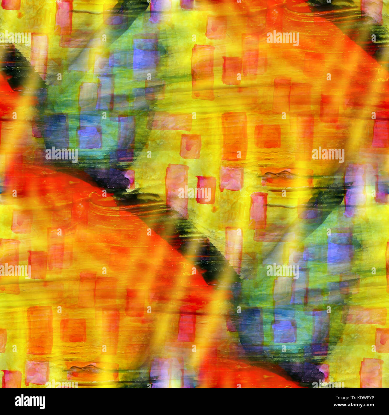 artist grunge band texture yellow, orange, blue, ornament watercolor ...