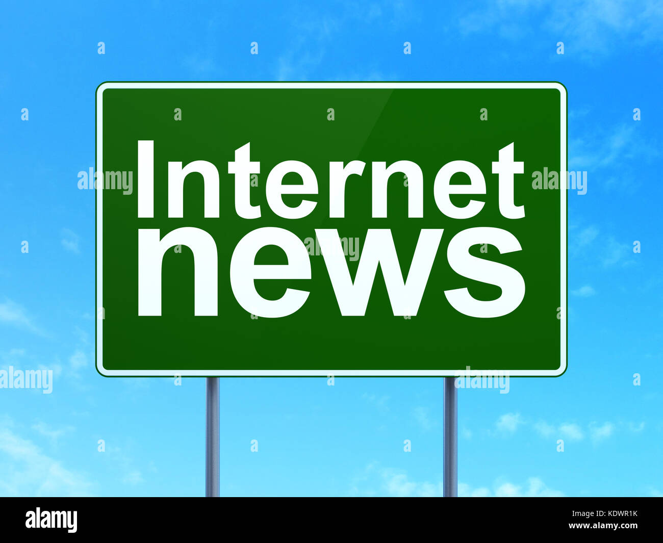 News concept: Internet News on road sign background Stock Photo - Alamy