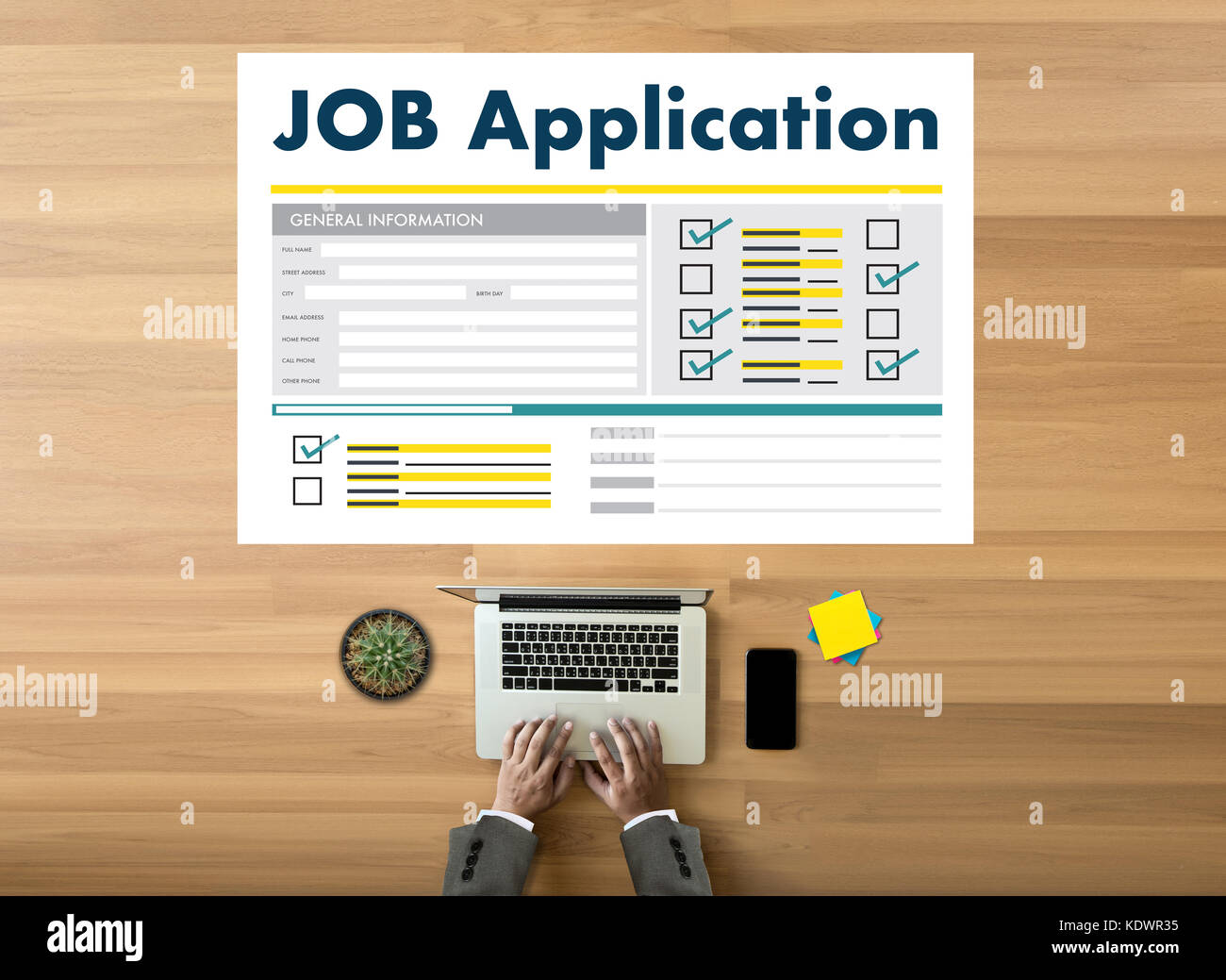JOB Application Applicant Filling Up the Online Profession Apply Hiring ...