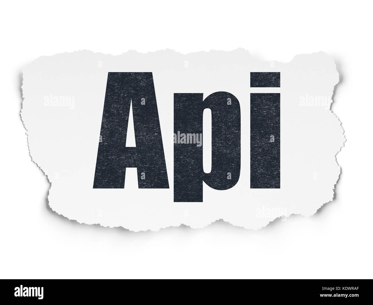 Database concept: Api on Torn Paper background Stock Photo - Alamy