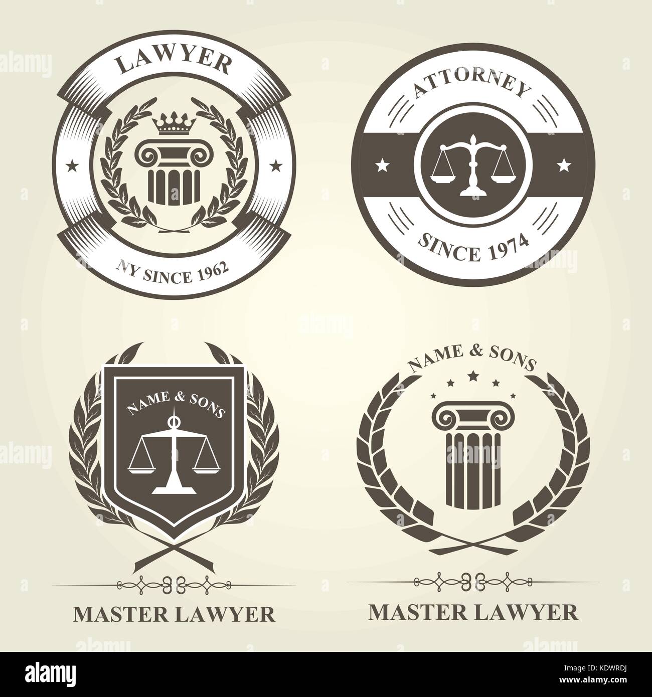 Lawyer symbol Stock Vector Images - Alamy