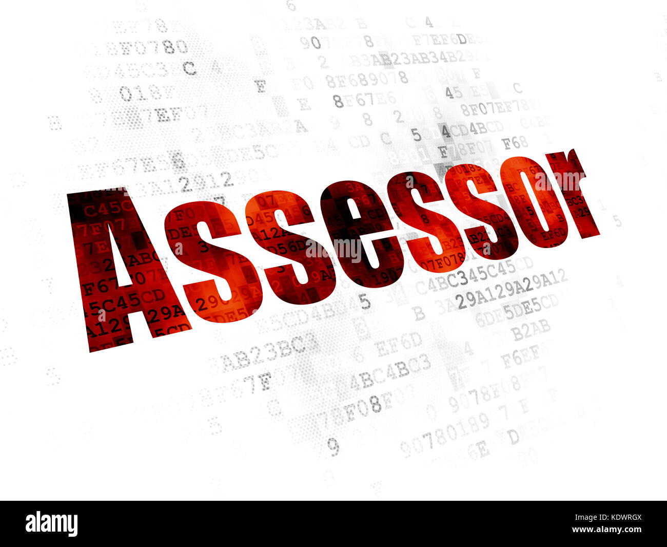 Insurance concept: Assessor on Digital background Stock Photo - Alamy