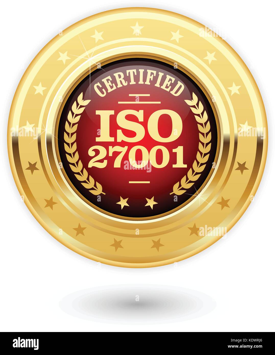 Iso 27001 vector icon Stock Vector Images - Alamy
