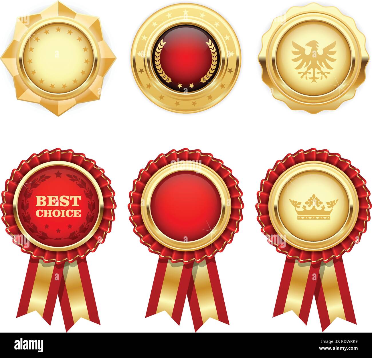 Red Insignia Stock Vector Images - Alamy