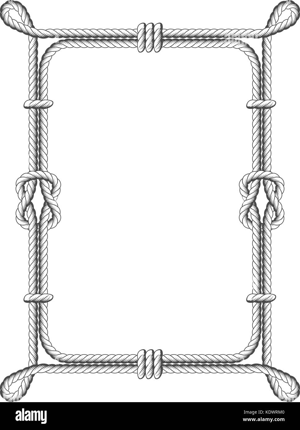 Rope Border Clipart Black And White