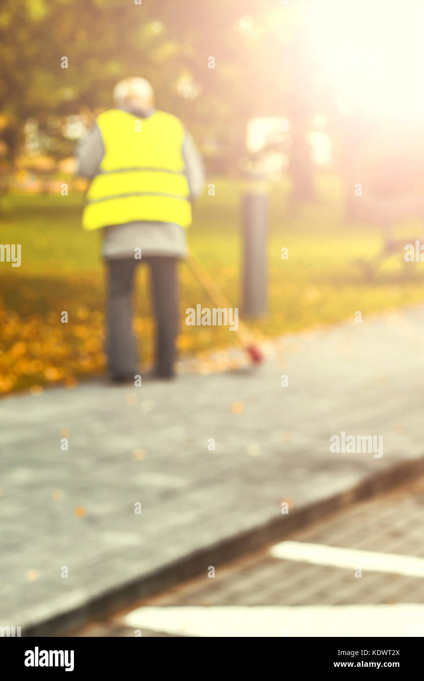 Female road sweeper hi-res stock photography and images - Alamy