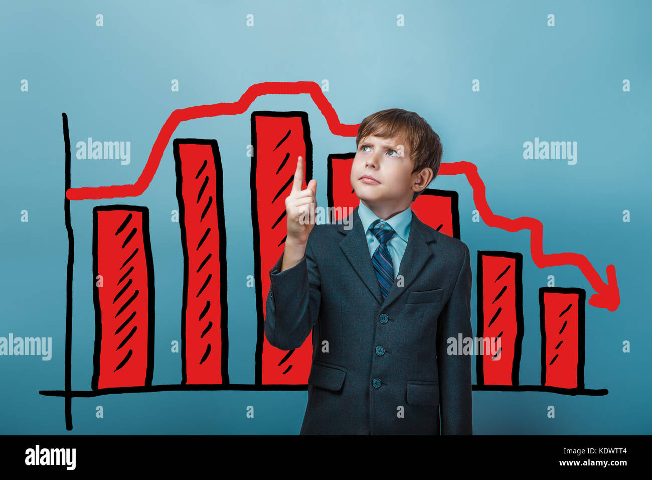 Man pointing at chart and graph hi-res stock photography and images - Alamy