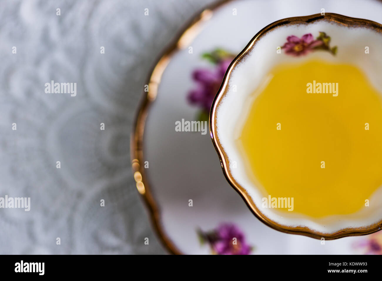 A floral pattern tea cup Stock Photo - Alamy