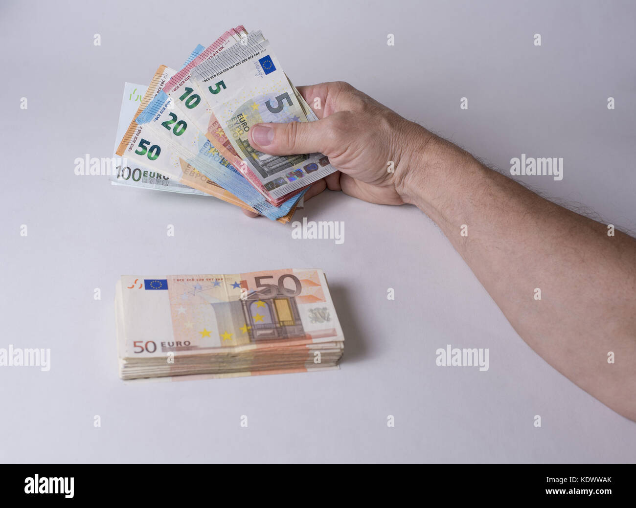 Calculating tax pay euro hi-res stock photography and images - Alamy