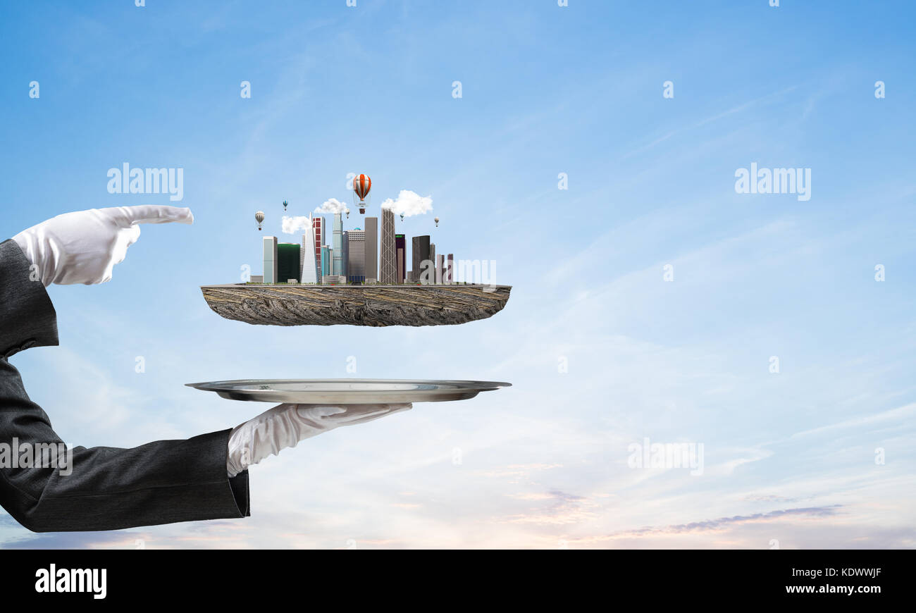 Concept of modern urban development Stock Photo - Alamy