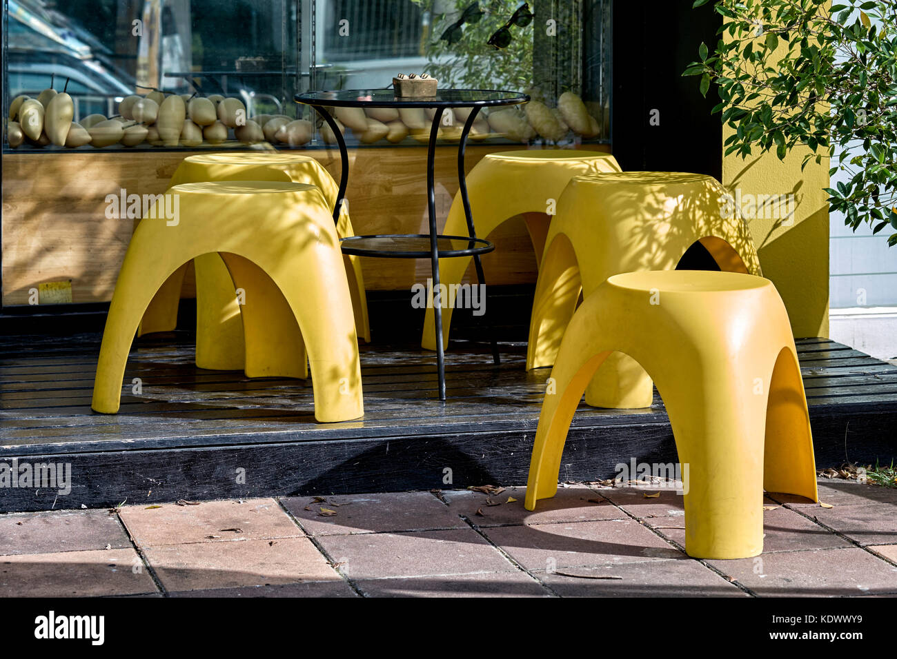 Yellow stool hi-res stock photography and images - Alamy