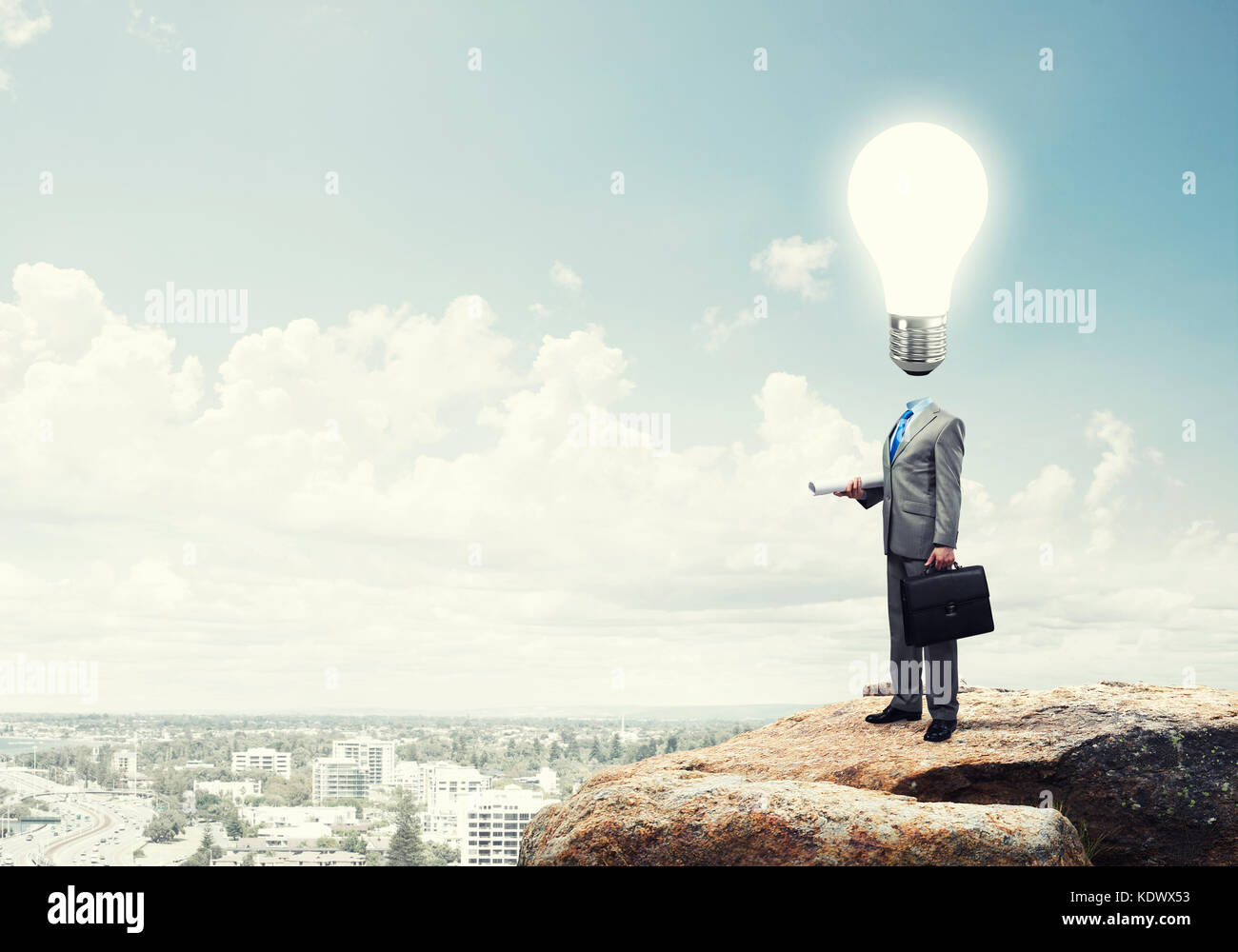 Man of creative ideas Stock Photo - Alamy