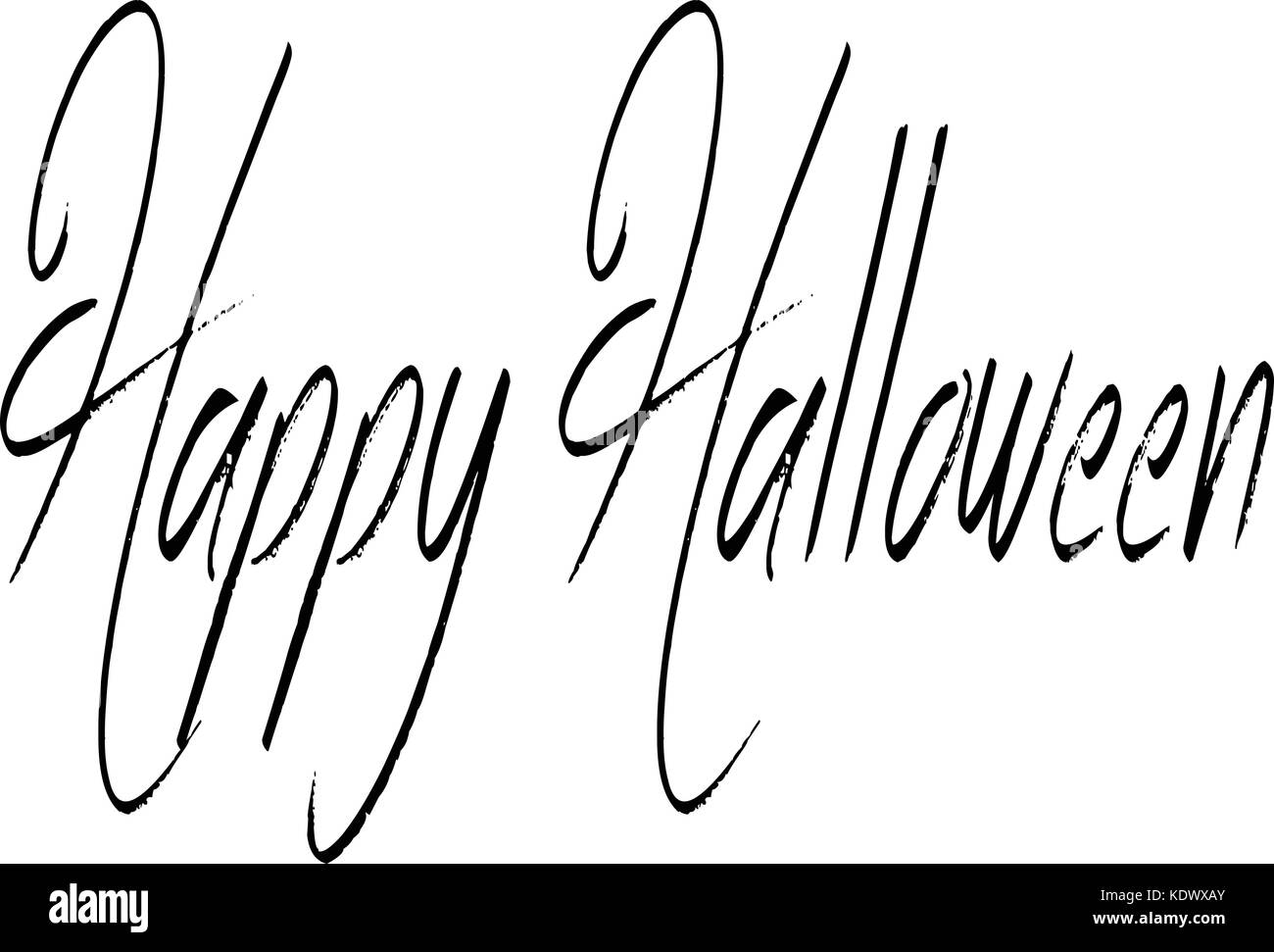 Illustration of Text message 'Happy Halloween' on white background ...
