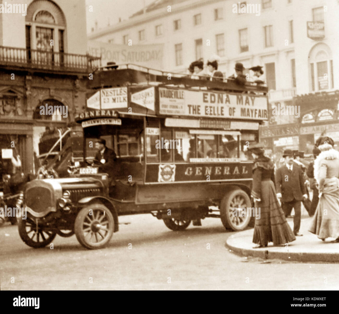London General bus, London, early 1900s Stock Photo - Alamy