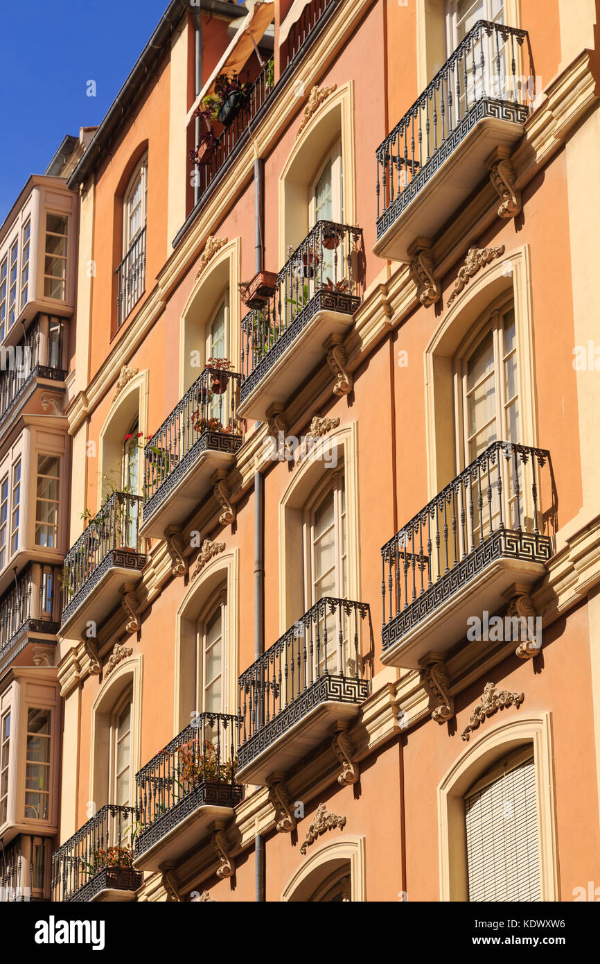 Old buildings and architecture in Malaga Spain Stock Photo - Alamy