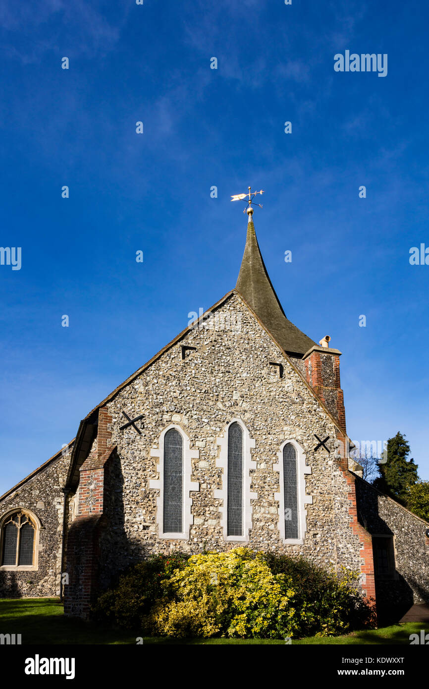 The parish church of St Martin of Tours,Chelsfield, Kent, UK Stock ...