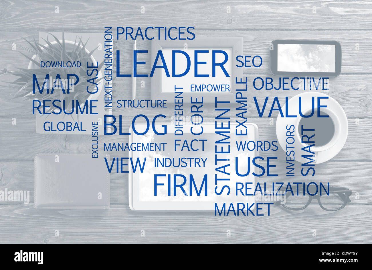 Modern workplace concept Stock Photo - Alamy