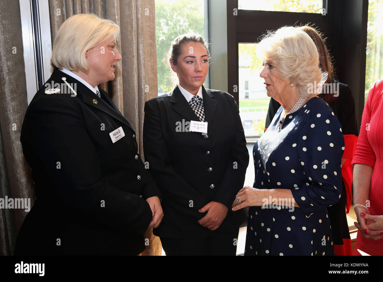 The Duchess of Cornwall meets Debbie Ford (left) and Lauren Moore ...