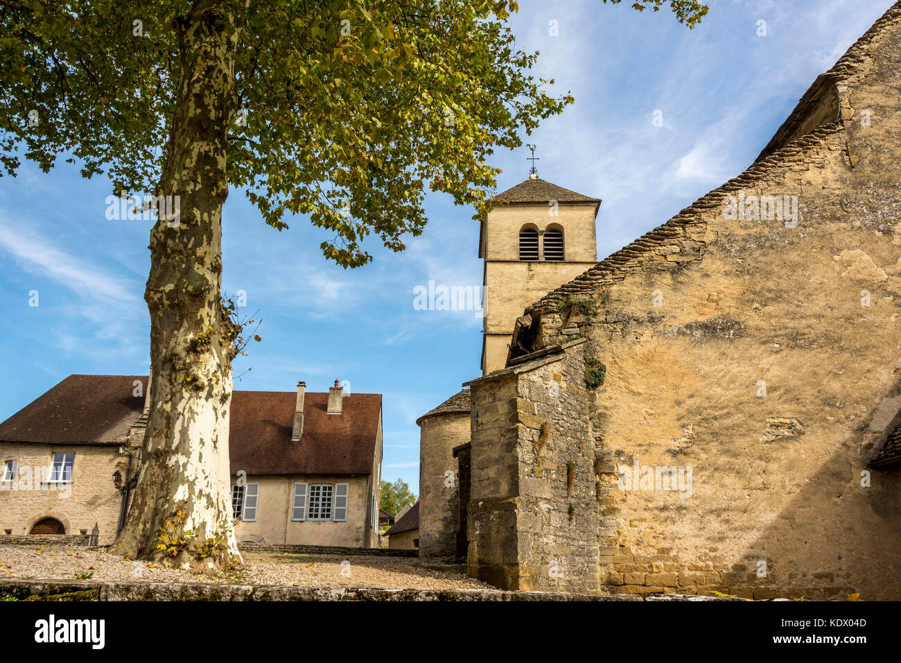 Church of Chateau-Chalon one of the most beautiful village of France ...