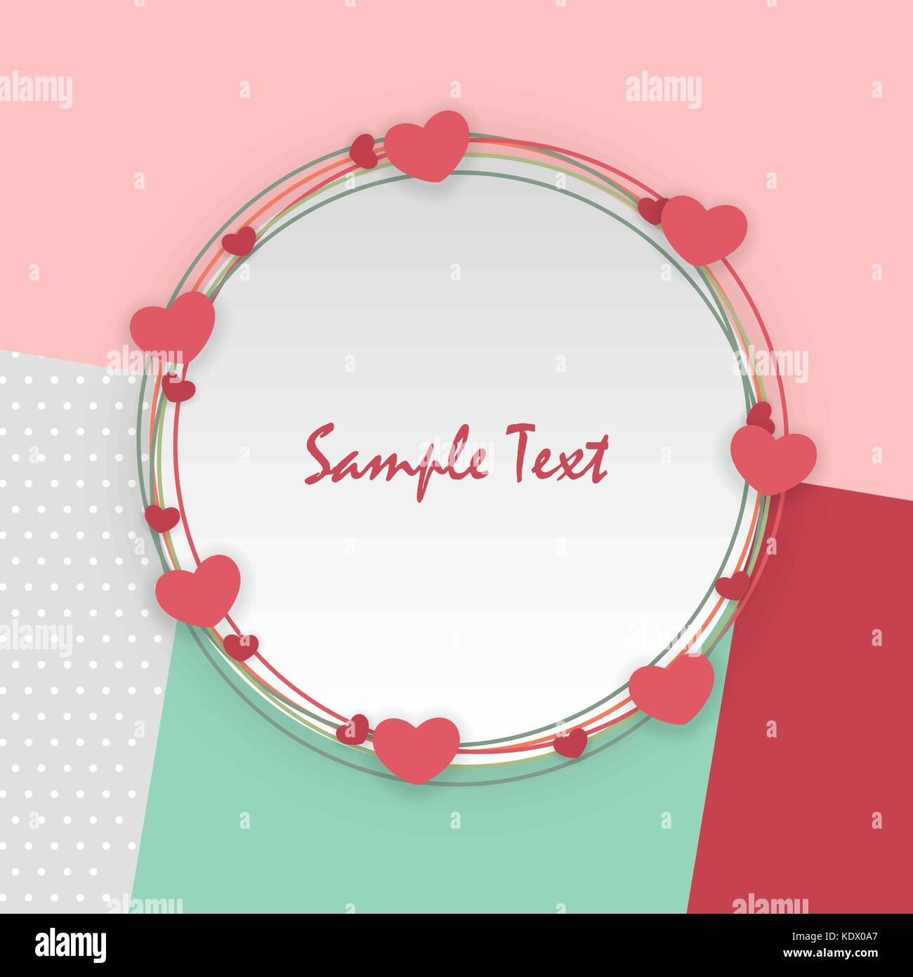 Valentine Day cute background Stock Vector Image & Art - Alamy