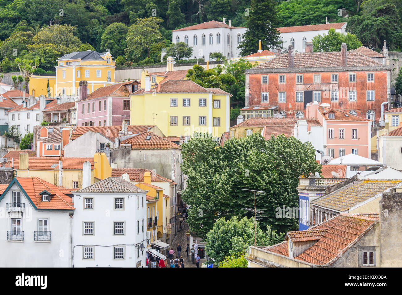 Old Buildings in Sintra village, Portugal Stock Photo - Alamy