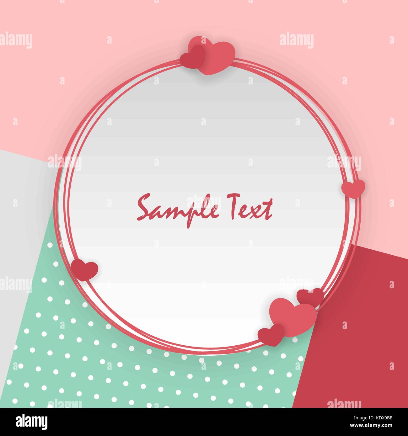 Valentine Day cute background Stock Vector Image & Art - Alamy