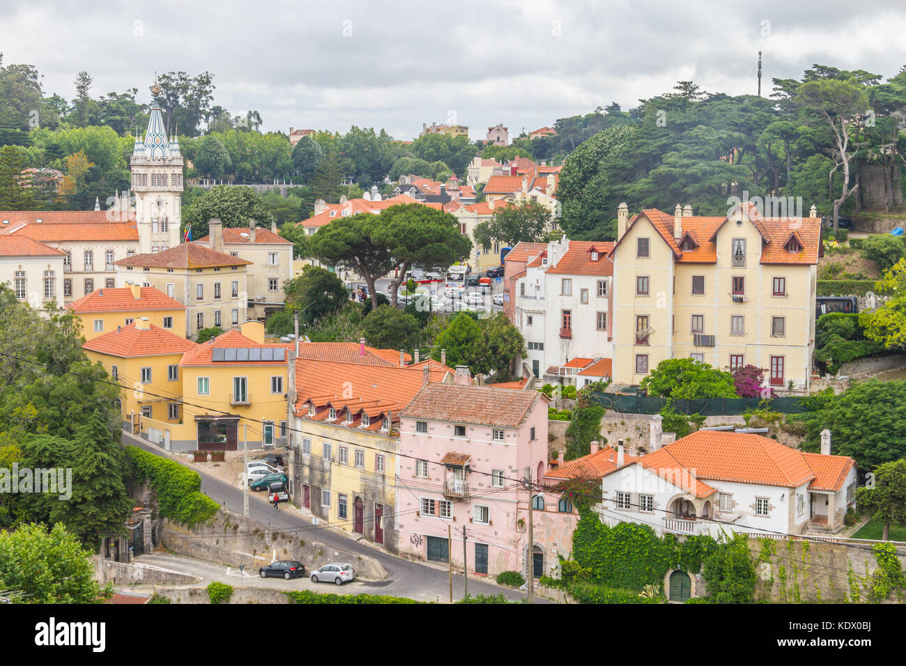 Old Buildings in Sintra village, Portugal Stock Photo - Alamy