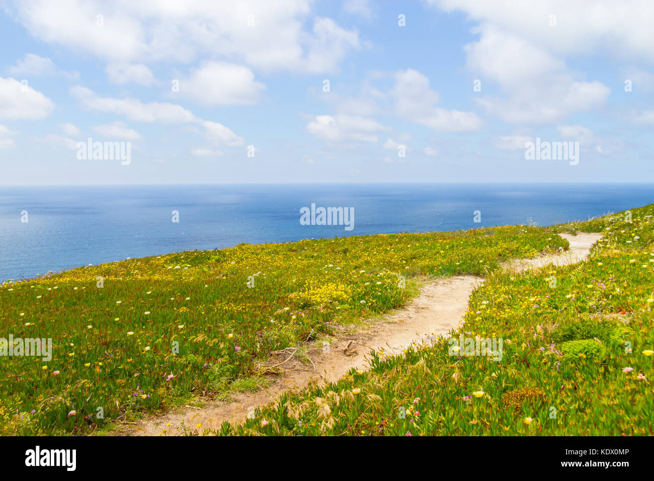 Trail in Cabo da Roca, Sintra, Portugal Stock Photo - Alamy