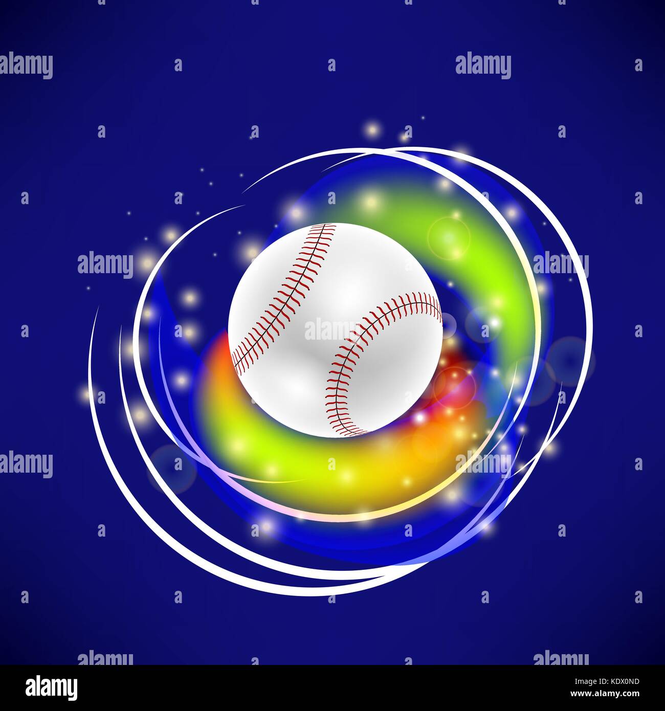 Flying baseball ball icon icon hi-res stock photography and images - Alamy