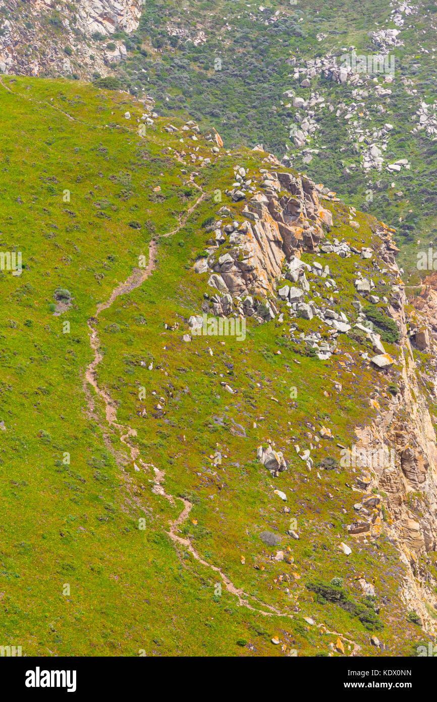 Trail in Cabo da Roca, Sintra, Portugal Stock Photo - Alamy
