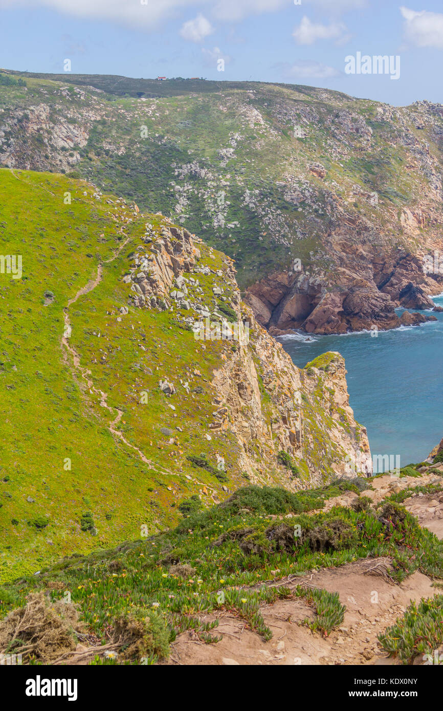 Trail in Cabo da Roca, Sintra, Portugal Stock Photo - Alamy