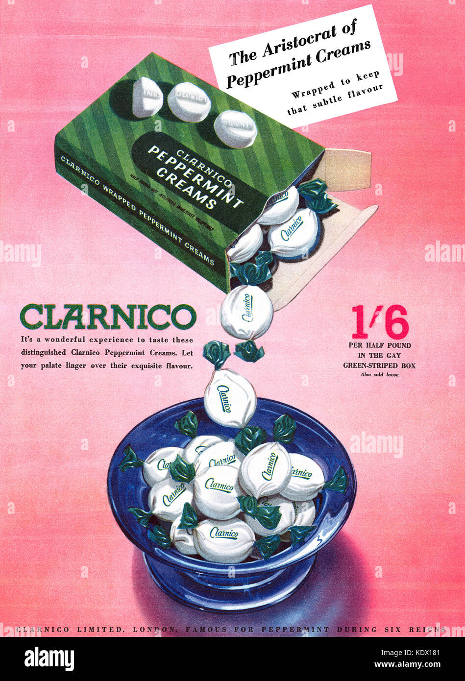 Clarnico peppermint creams hi-res stock photography and images - Alamy
