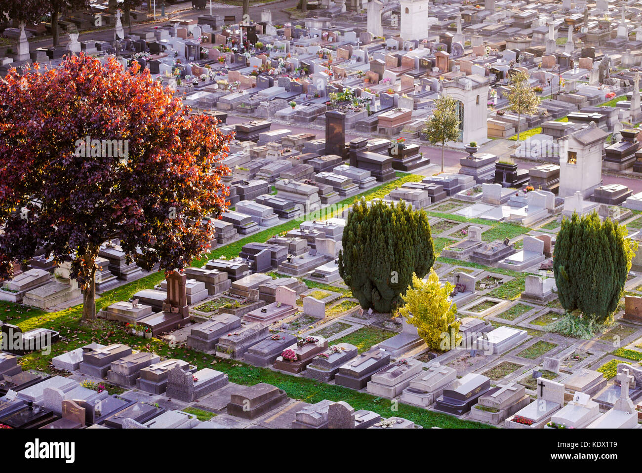 Montrouge cemetery, 14th district of Paris, France Stock Photo - Alamy