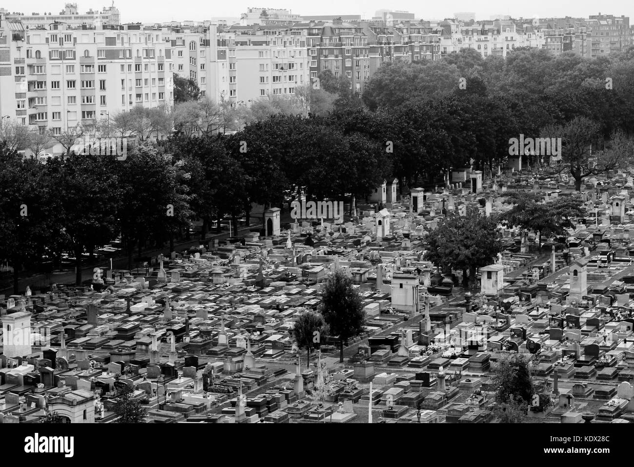 Montrouge cemetery, 14th district of Paris, France Stock Photo - Alamy