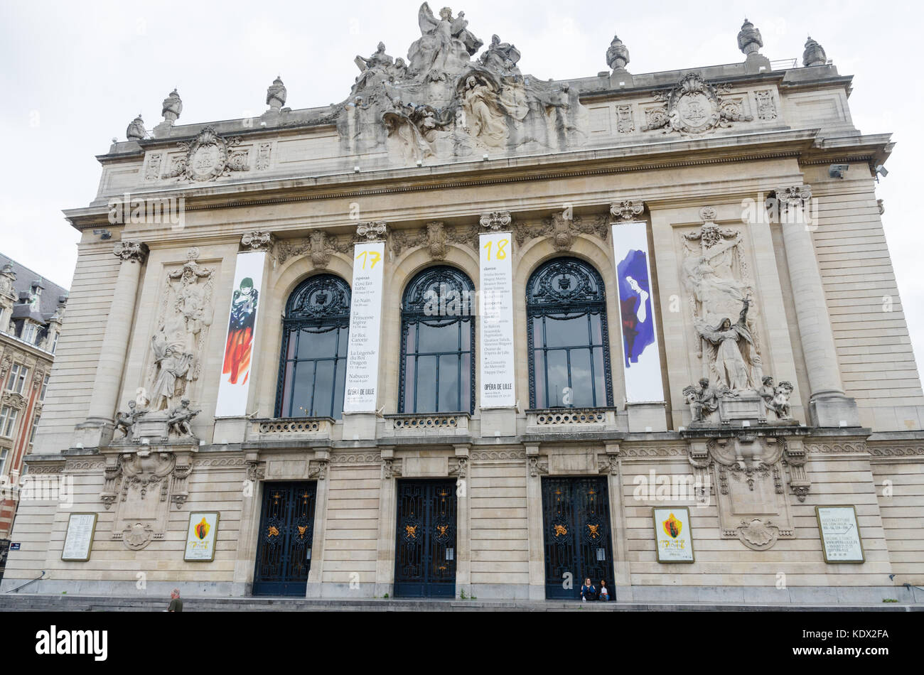Lille france place du theatre hi-res stock photography and images - Alamy