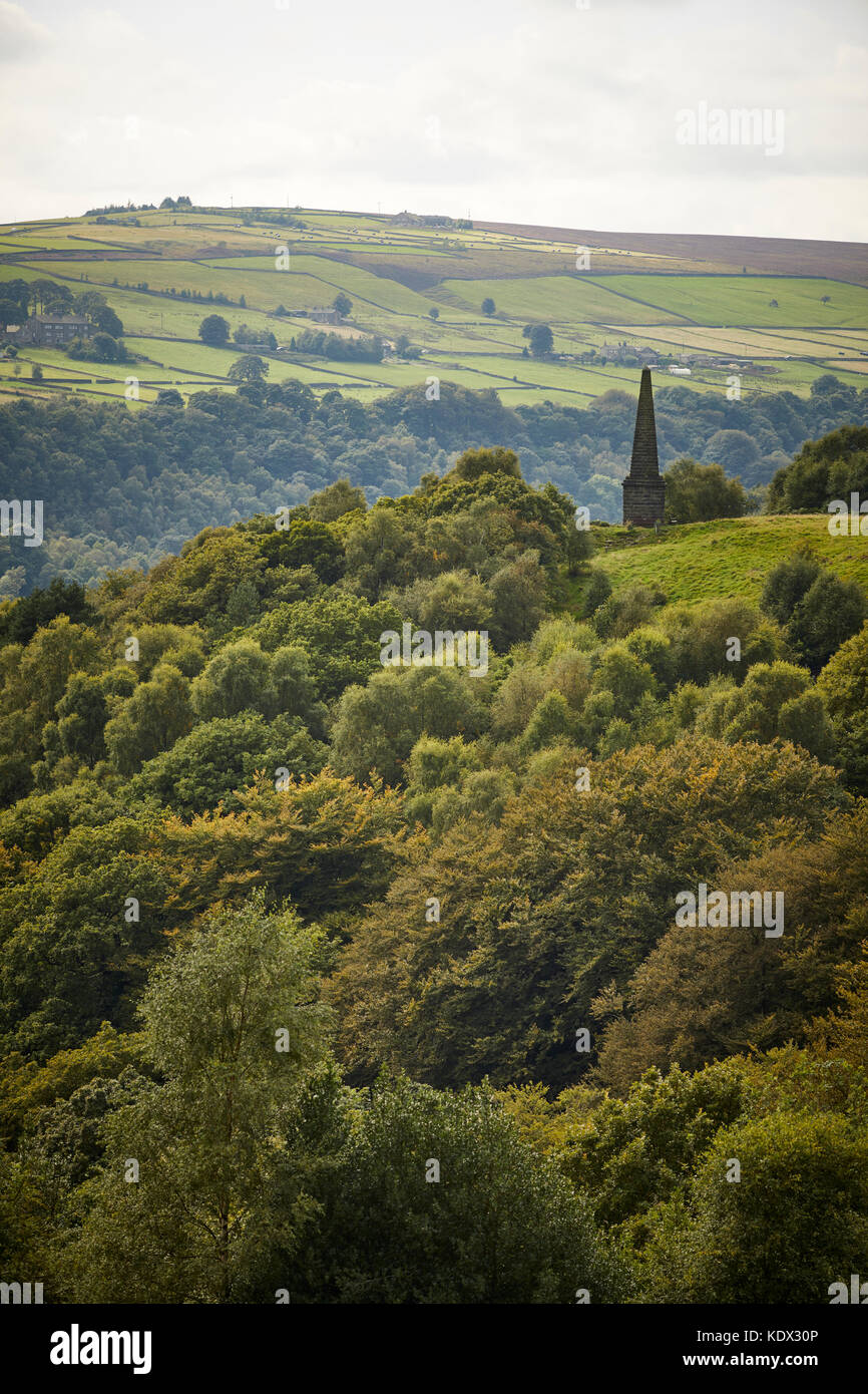 Pennines village, Haworth in West Yorkshire, England. Pecket Well ...