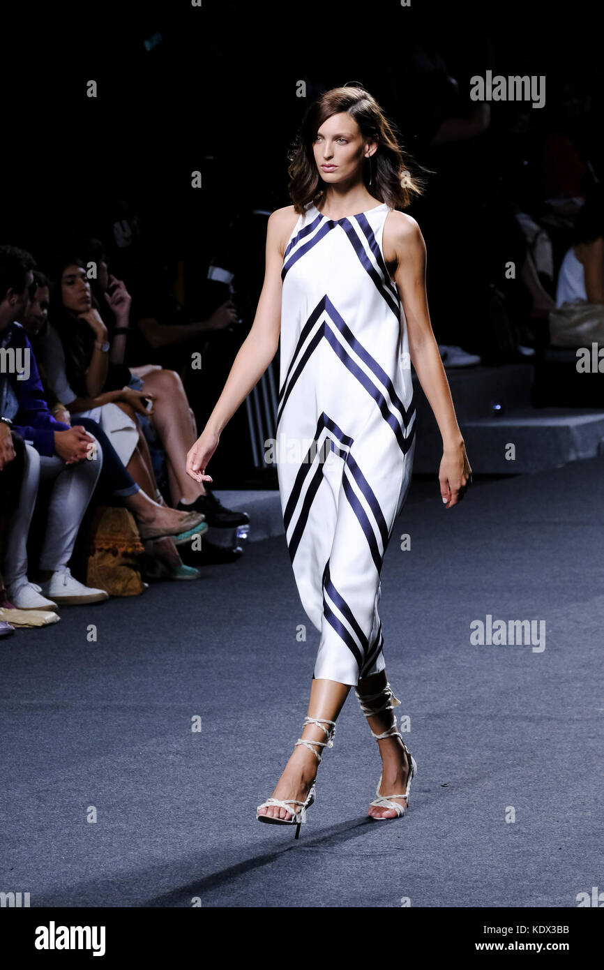 Madrid Fashion Week - Angel Schlesser - Catwalk Featuring: Model Where ...