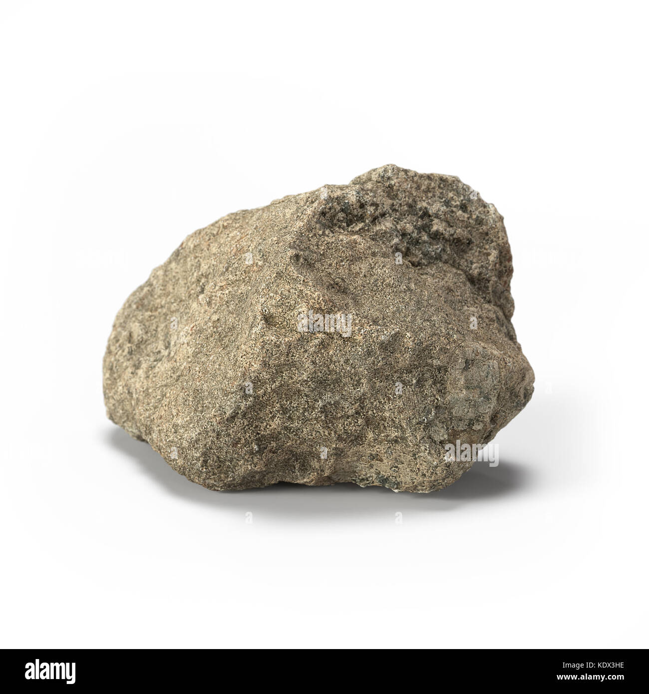 Large rock stone isolated on a white background 3d rendering Stock ...