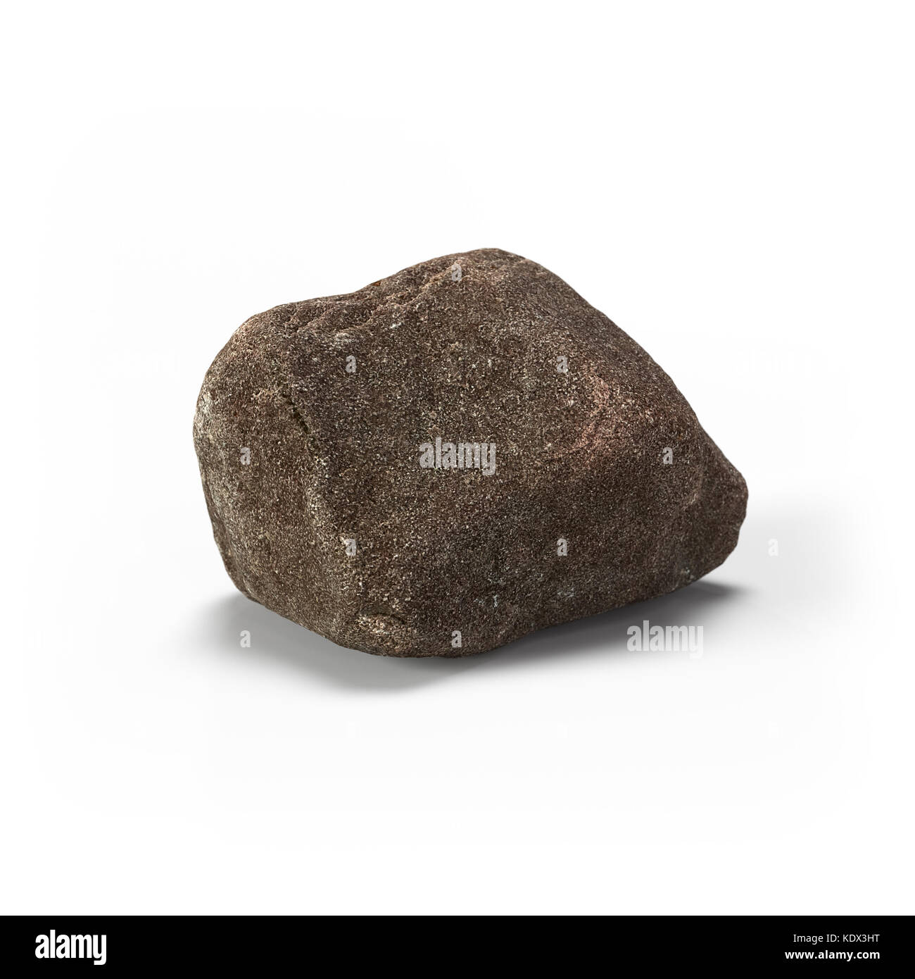 Large rock stone isolated on a white background 3d rendering Stock ...