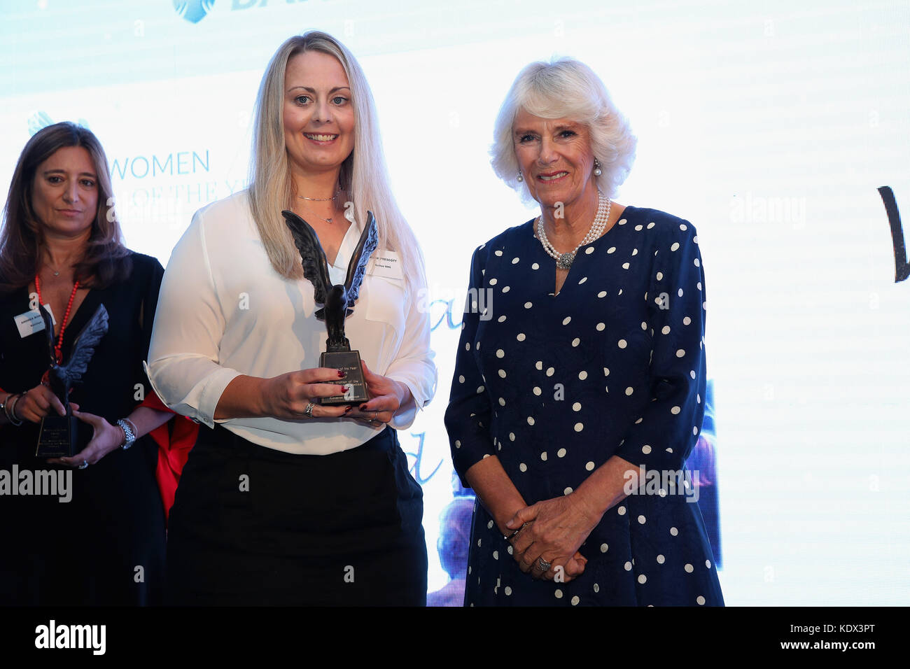 The Duchess of Cornwall and Laura Prescott at the Women of the Year ...