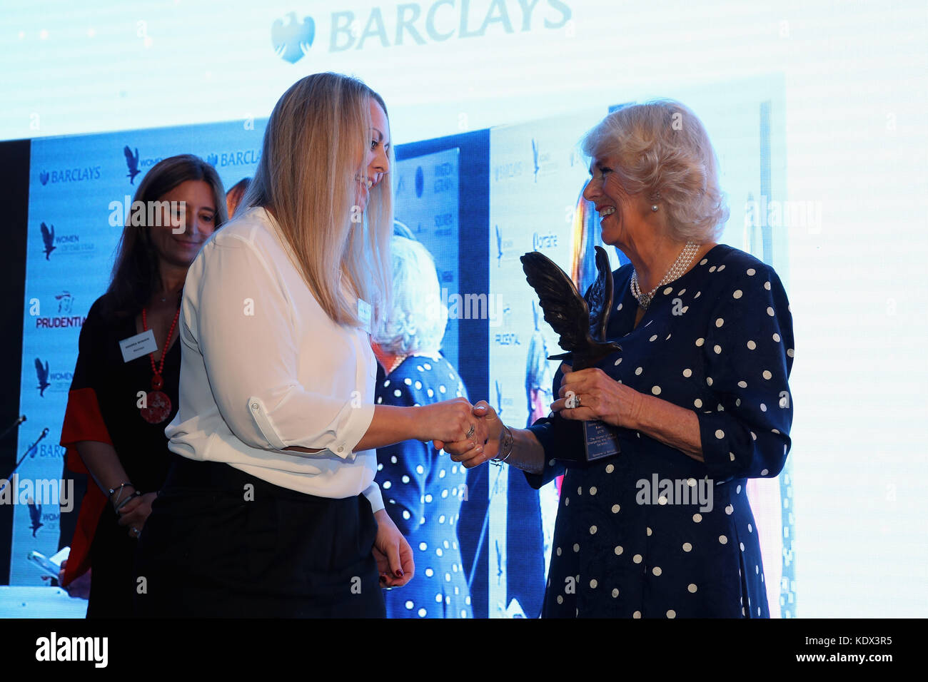 The Duchess of Cornwall and Laura Prescott at the Women of the Year ...