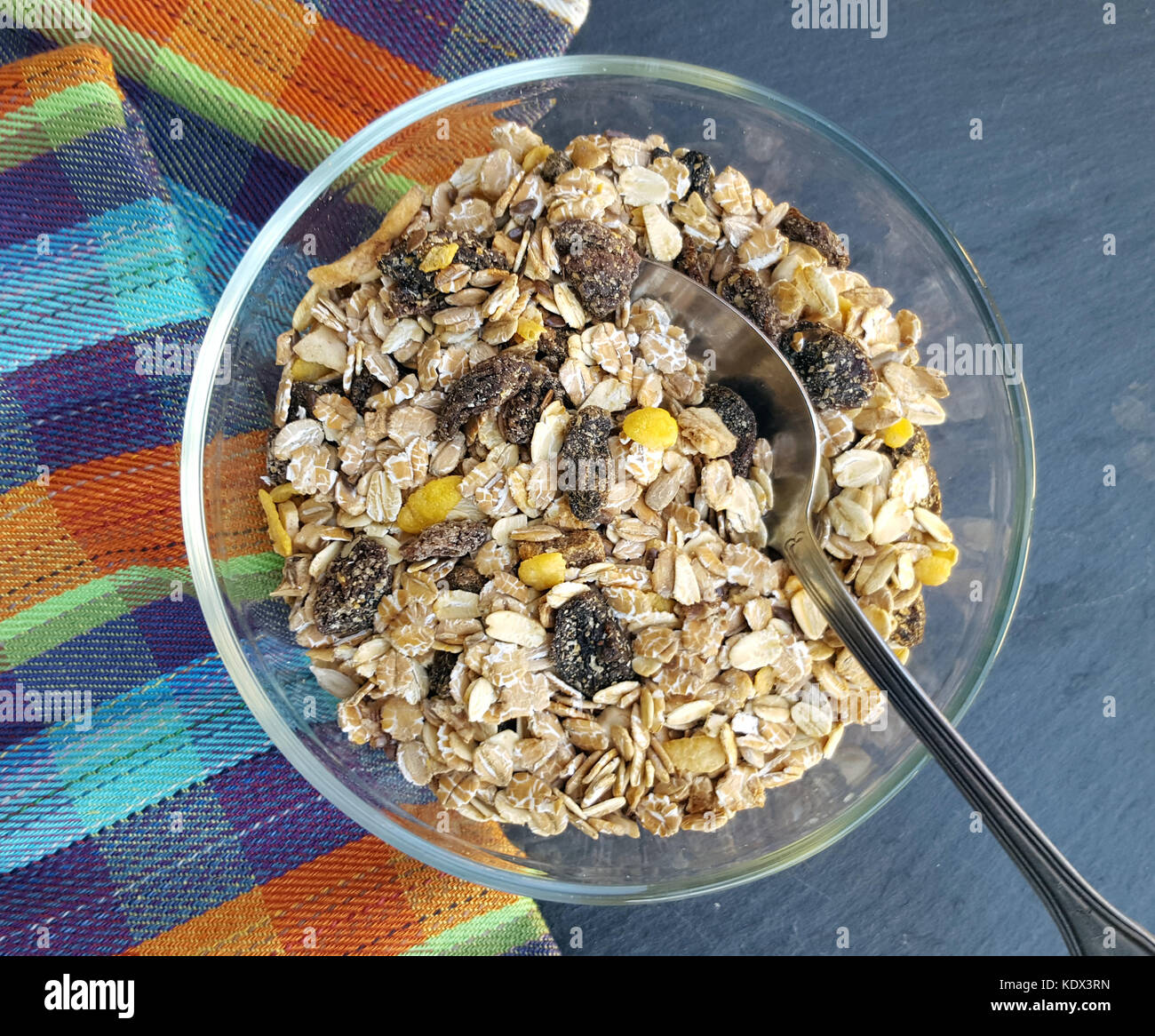 Musli with raisins and nuts hi-res stock photography and images - Alamy