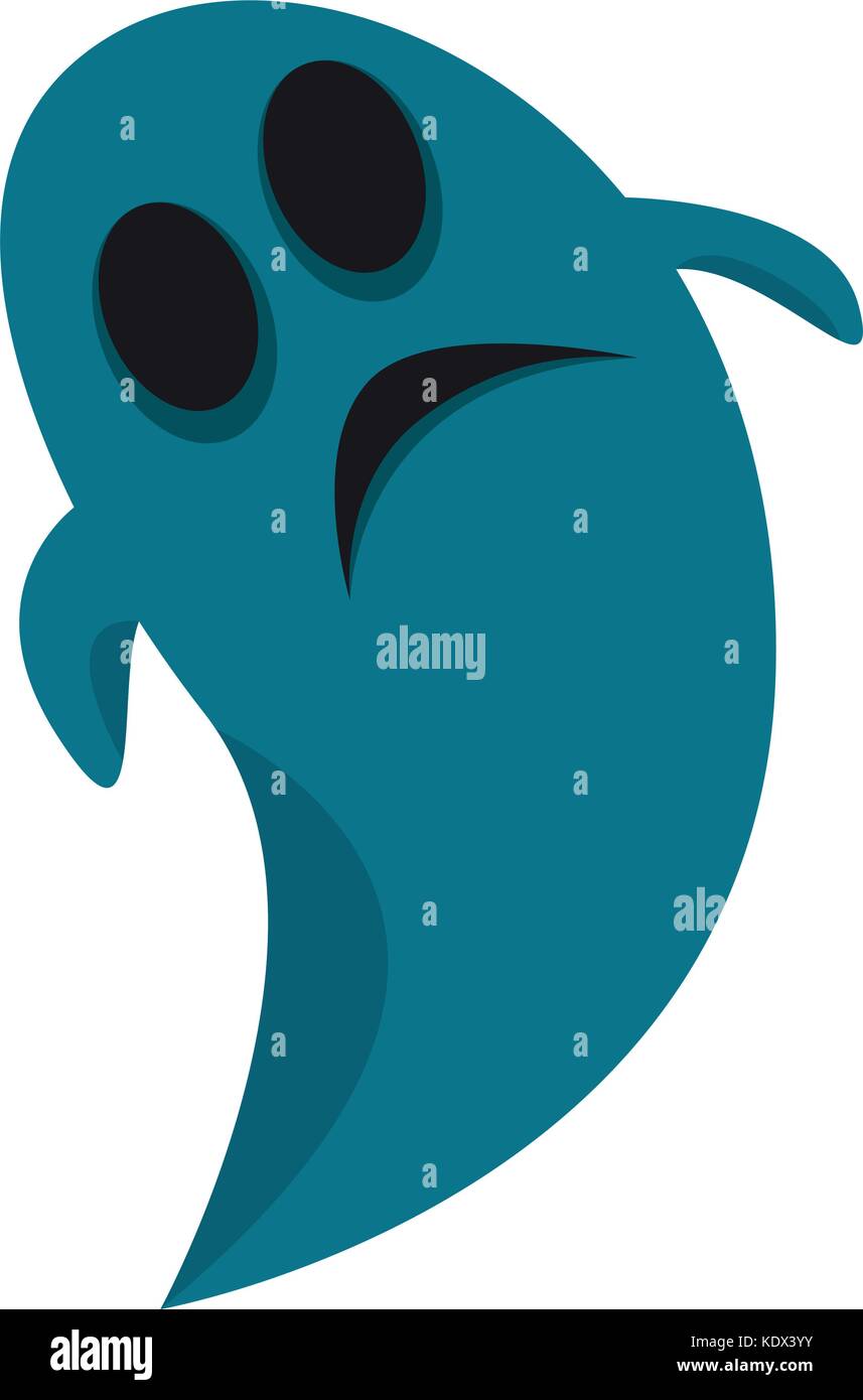 Isolated blue ghost Stock Vector Image & Art - Alamy