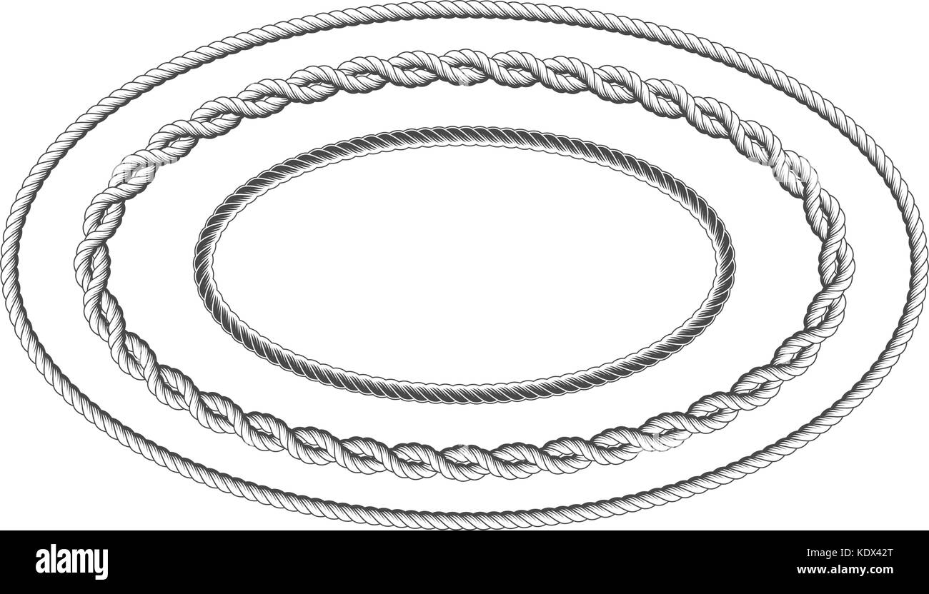 Rope Oval Border
