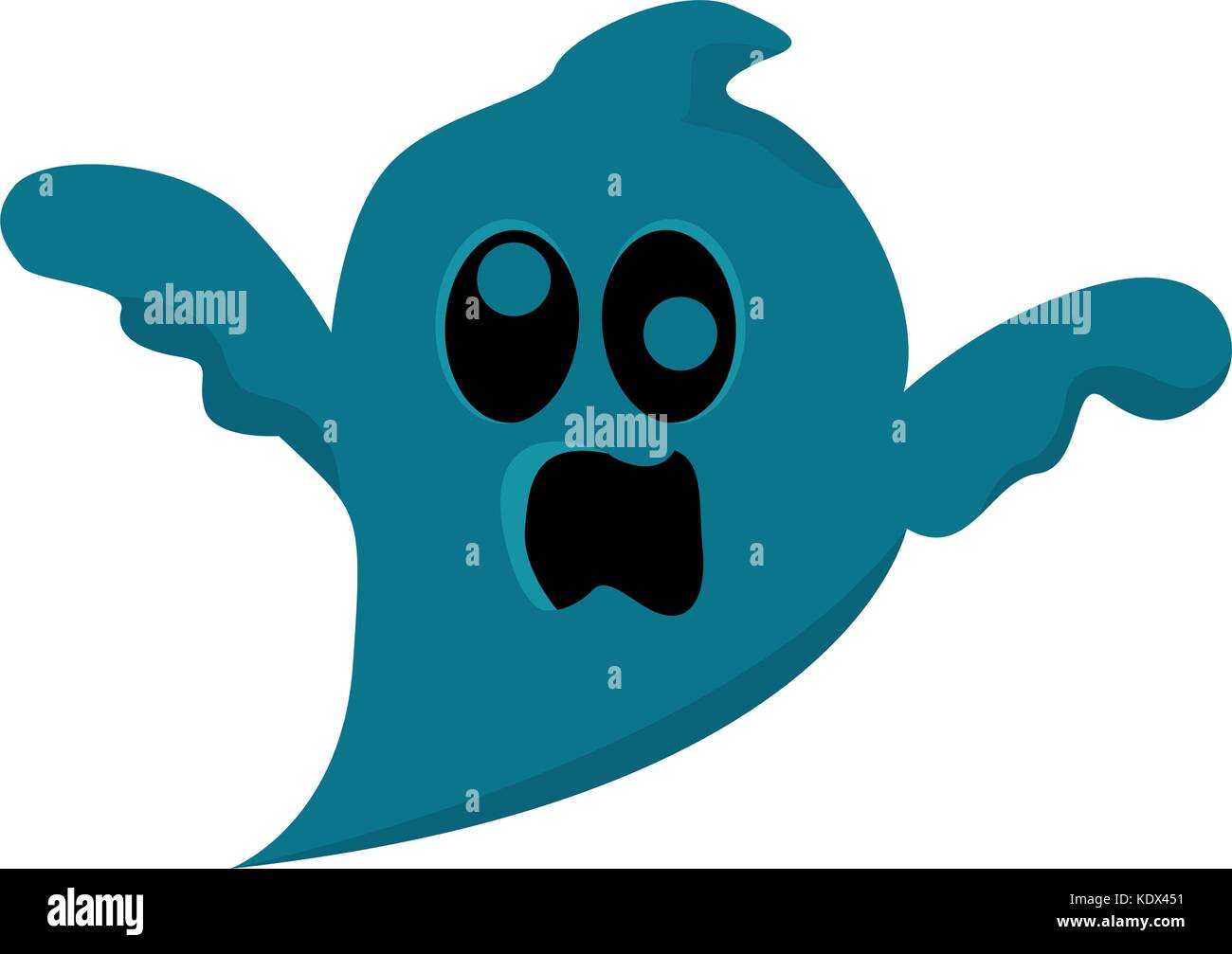 Isolated blue ghost Stock Vector Image & Art - Alamy