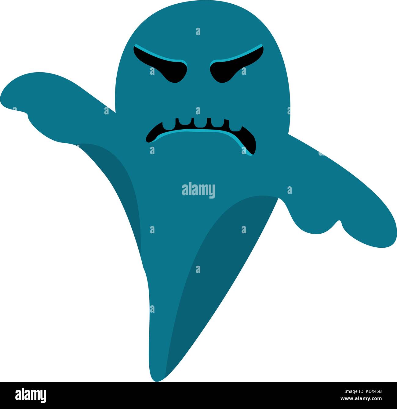 Isolated blue ghost Stock Vector Image & Art - Alamy